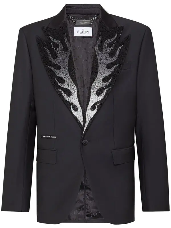 Philipp Plein Flame Single-breasted Blazer