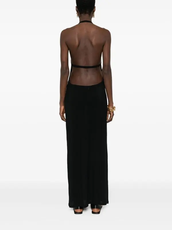 Saint Laurent Halterneck Maxi Dress