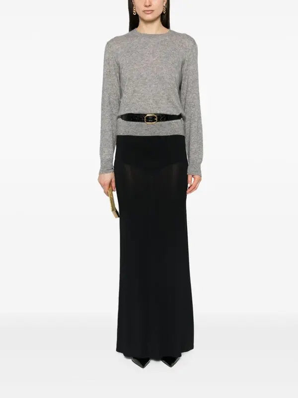 Saint Laurent Cashmere-blend Jumper - Grey