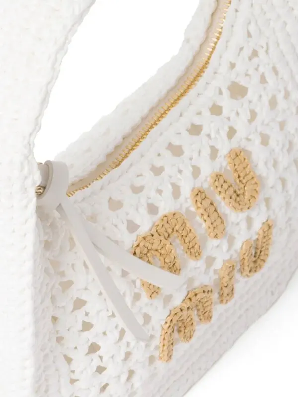 Miu Miu Wander Crochet-knit Shoulder Bag