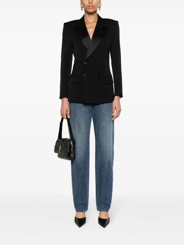 Saint Laurent Peak-lapels Double-breasted Blazer