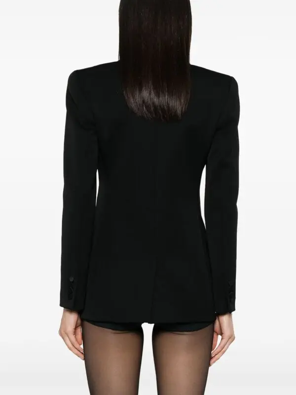 Saint Laurent Leger Armure Double-breasted Blazer