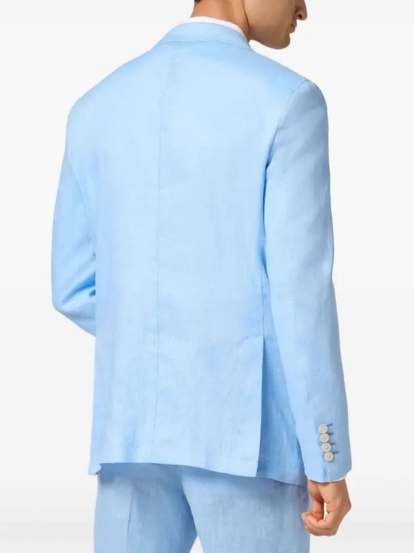 Philipp Plein Single-breasted Linen Blazer
