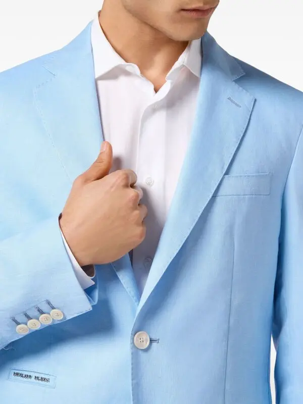 Philipp Plein Single-breasted Linen Blazer