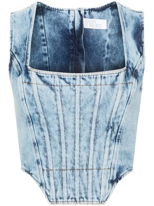 Giuseppe Di Morabito Denim Corset Top
