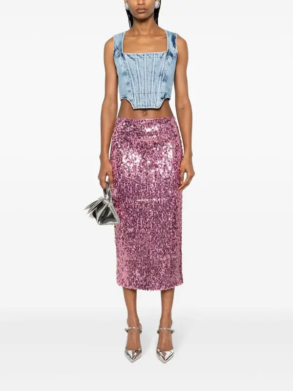 Giuseppe Di Morabito Denim Corset Top
