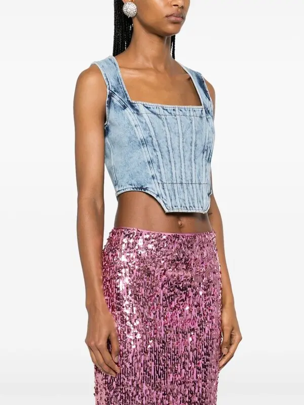 Giuseppe Di Morabito Denim Corset Top