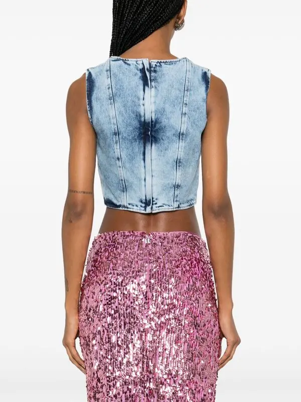 Giuseppe Di Morabito Denim Corset Top