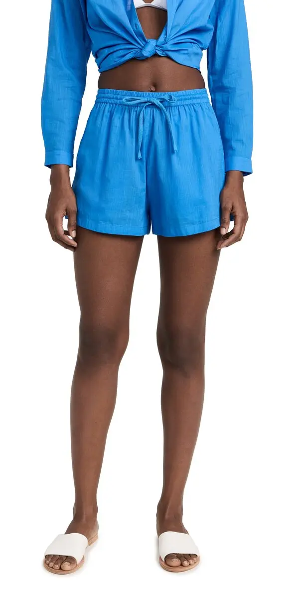 Playa Lucila Cotton Slubbed Shorts