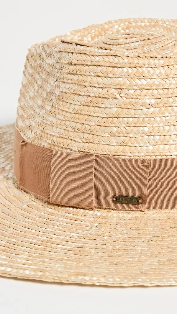 Brixton Joanna Straw Panama Hat - Honey/lion