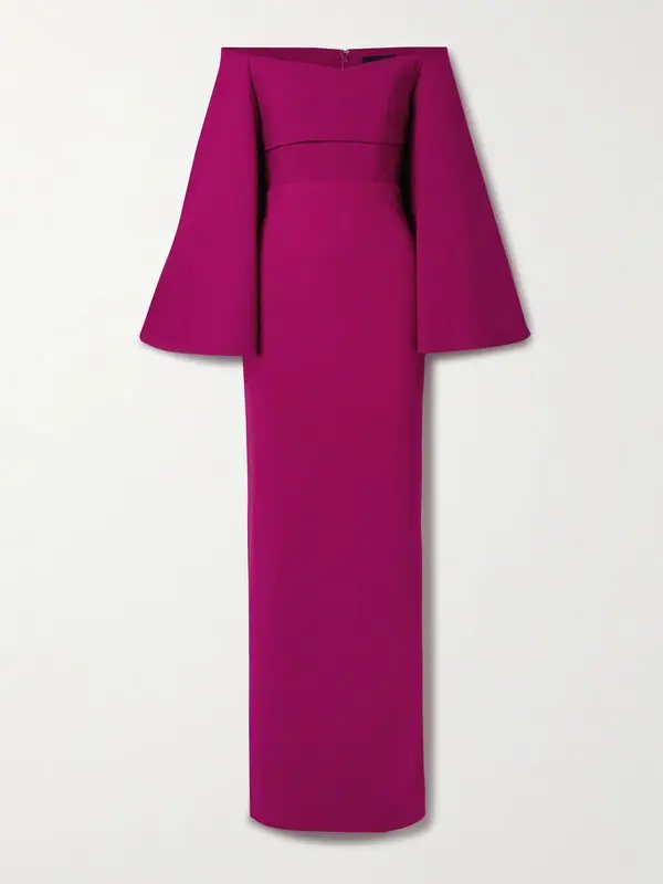 Solace London Eliana Off-the-shoulder Gown - Pink