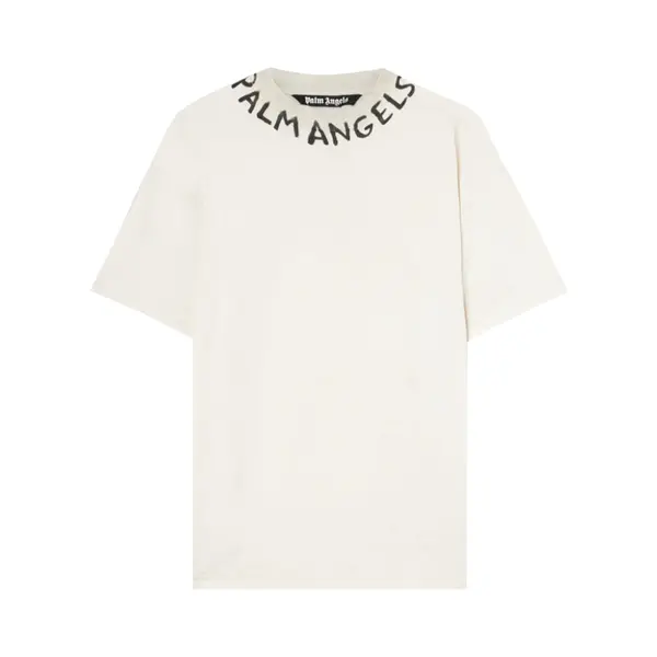 Palm Angels Seasonal Logo Vintage Tee /black - White
