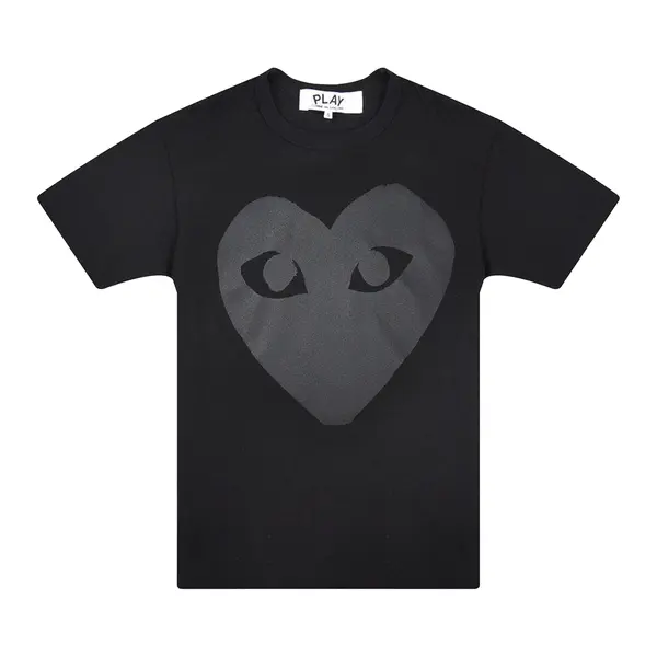 Play Comme Des Garcon Heart Logo T-shirt - Black