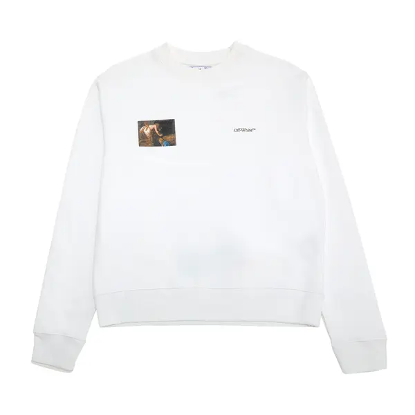Off-White Caravaggio Angel Slim Crewneck - White