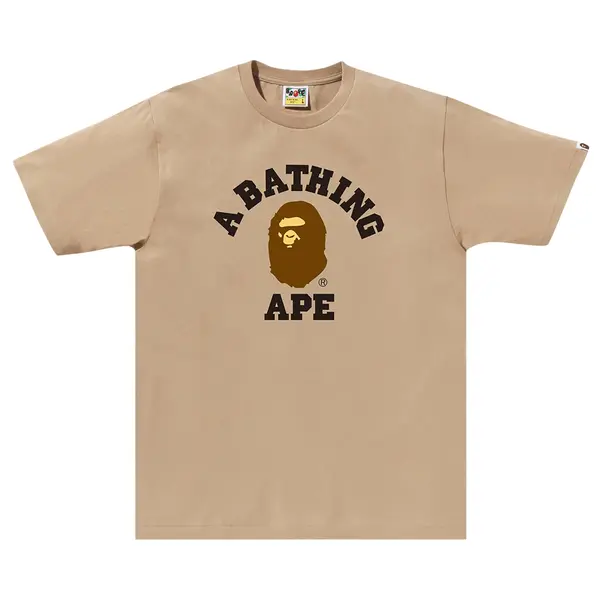 A BATHING APE College Tee 'beige - Tan