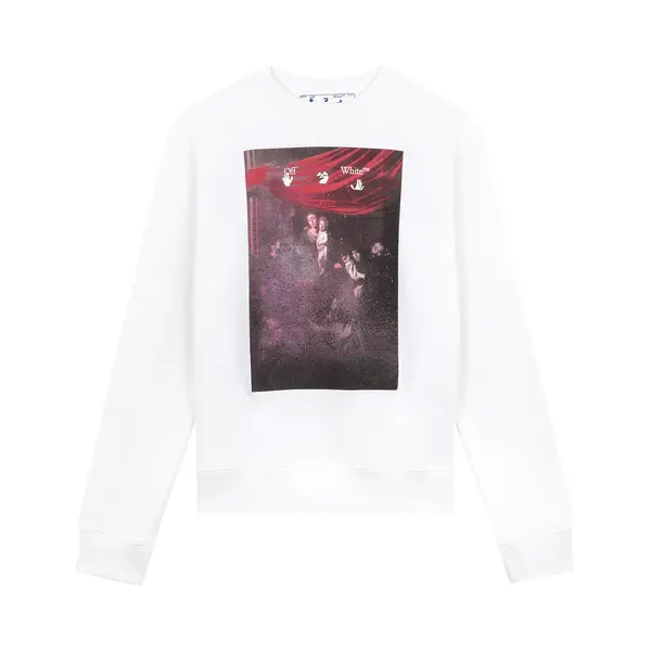 Off-White Sprayed Caravaggio Slim Crewneck