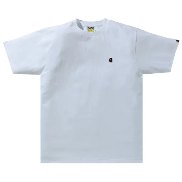 A BATHING APE Ape Head One Point Tee - White