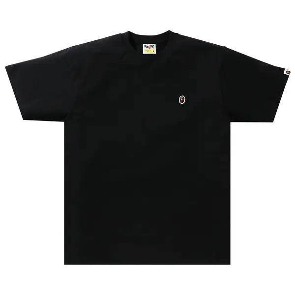 A BATHING APE Ape Head One Point Tee - Black