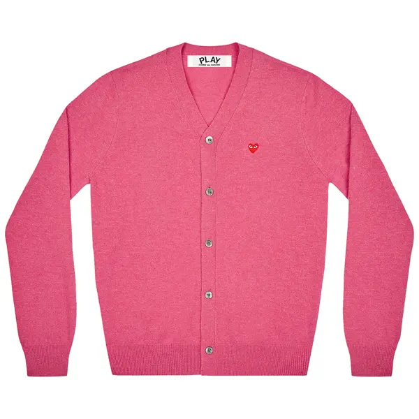 Play Comme Des Garcon Small Heart Cardigan