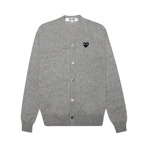 Play Comme Des Garcon Heart Wool Cardigan