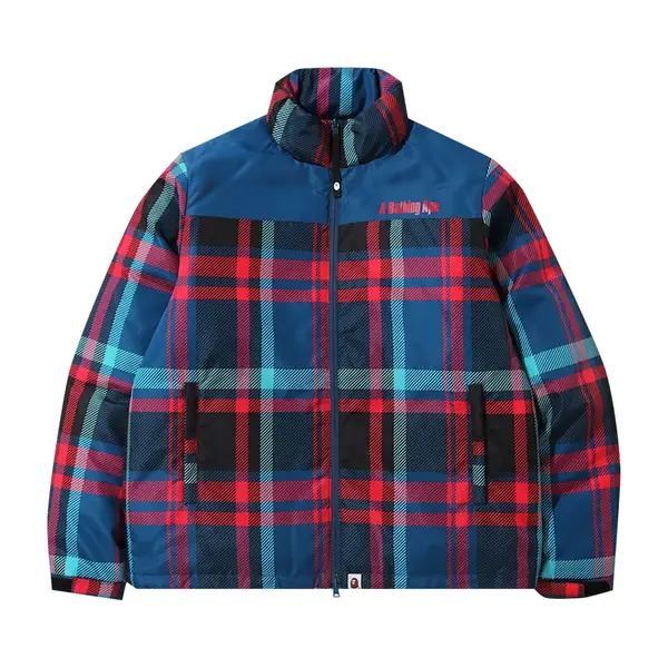 A BATHING APE Check Down Jacket