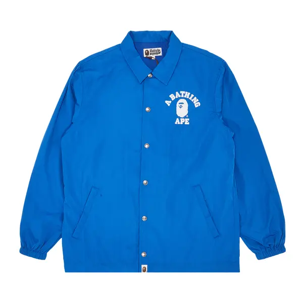 A BATHING APE College Coach Jacket - Blue