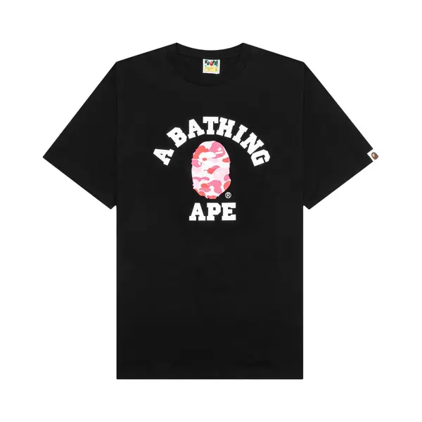 A BATHING APE Abc Camo College /pink - Black