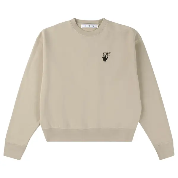 Off-White Bubble Arrow Over Crewneck 'abbey Stone - Green