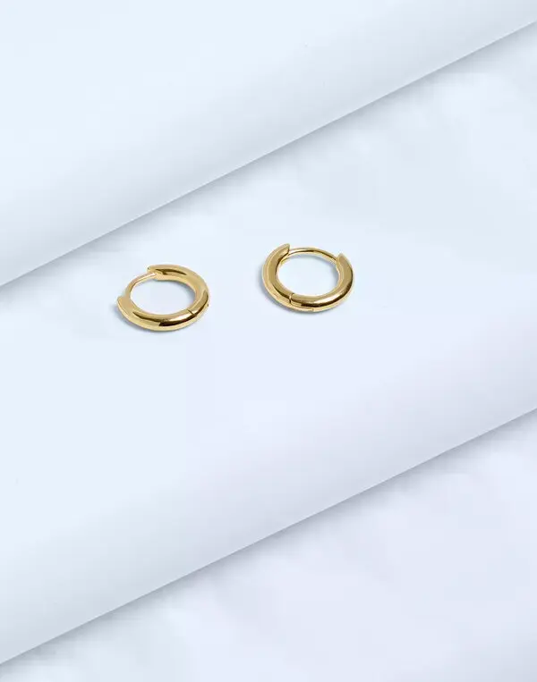 Madewell Mw Demi-fine -plated Huggie Hoop Earrings - 14k Gold