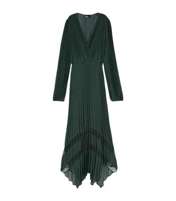 plus size lime green maxi dress Lime Green Plus Size Chiffon Bridesmaid Dress BABARONI Halter Neck Maxi Flowy Skirt Gown