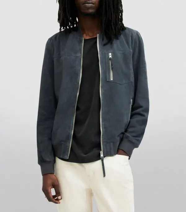 ALLSAINTS Suede Kairo Bomber Jacket