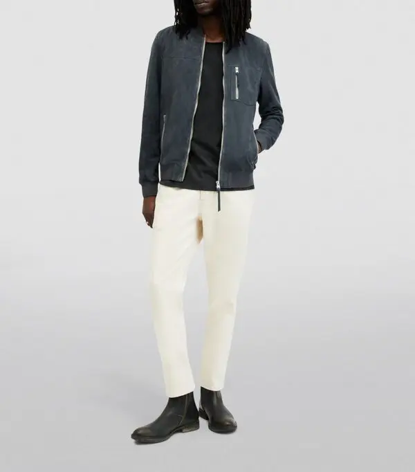 ALLSAINTS Suede Kairo Bomber Jacket