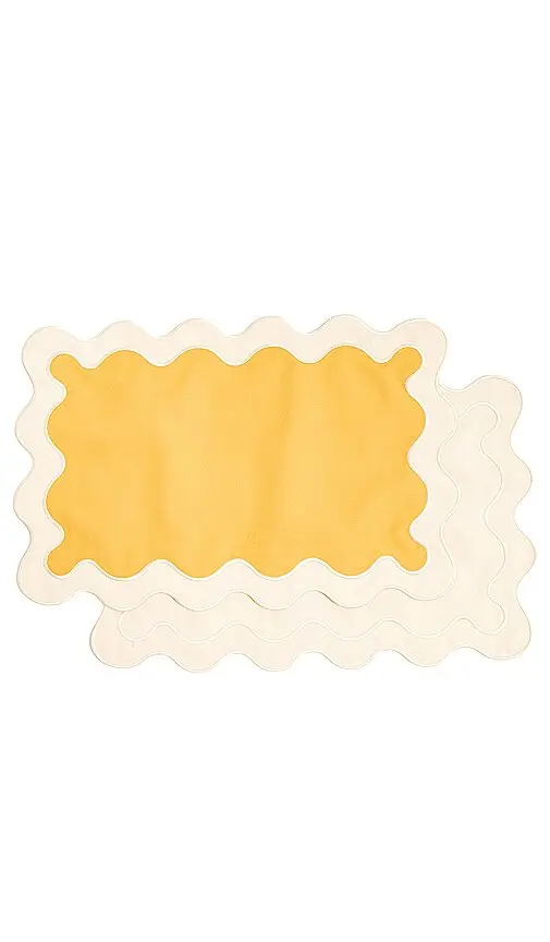 BUSINESS & PLEASURE Placemat Set Of 4 In Orange - Riviera Mimosa
