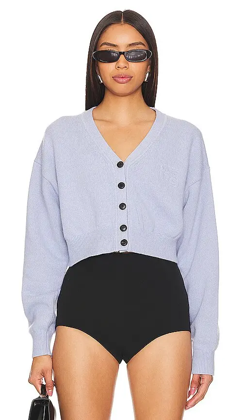 Alexander Wang V-neck Cardigan In Blue