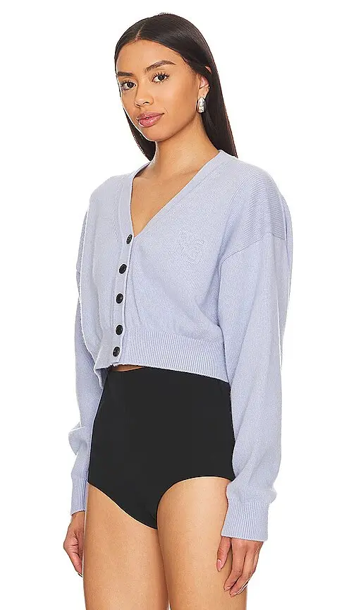 Alexander Wang V-neck Cardigan In Blue