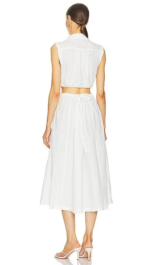 young fabulous and broke dress & Queensland dye placement and softly ruched keyhole detail Hana Dress Black