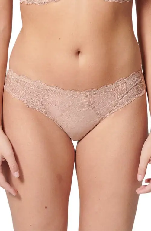 Simone Perele Reve Lace Bikini Cut Briefs - Beige