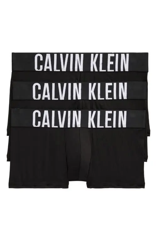 Calvin Klein Assorted 3-pack Performance Microfiber Trunks - Black