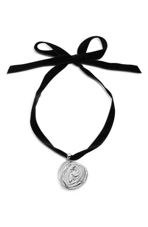 STERLING KING Rosette Pendant Necklace - Silver