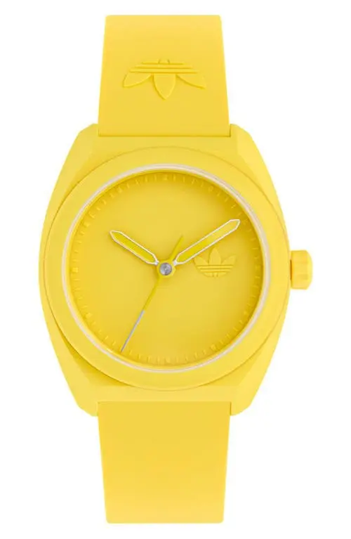 Adidas Ao Street Resin Strap Watch - Yellow