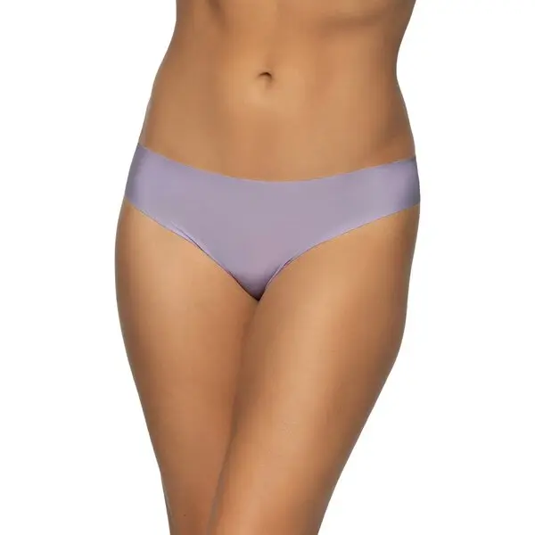 Felina Hint Of Skin Assorted 5-pack Thongs - Purple/crystal Rose/rose