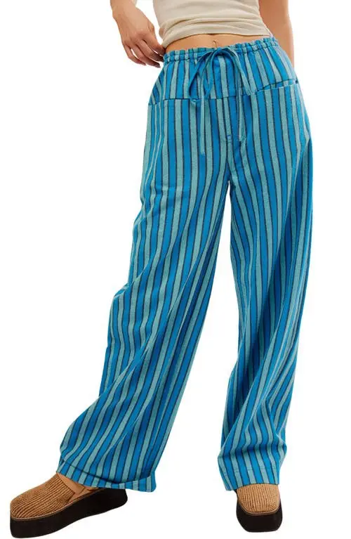 Free People Hudson Canyon Stripe Wide Leg Pants