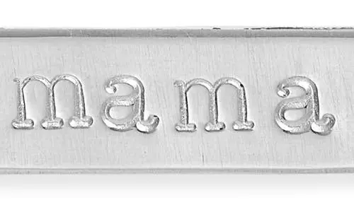 NASHELLE Mama Bar Pendant Necklace - Sterling Silver