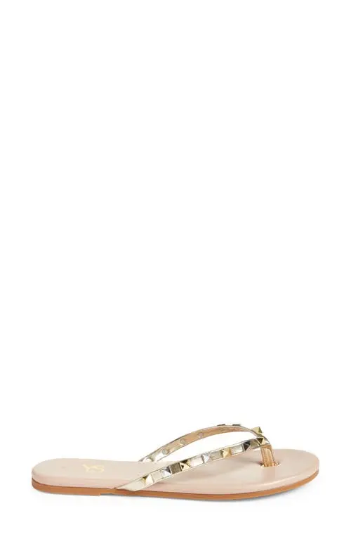 Yosi Samra Rivington Flip Flop - Beige Studs