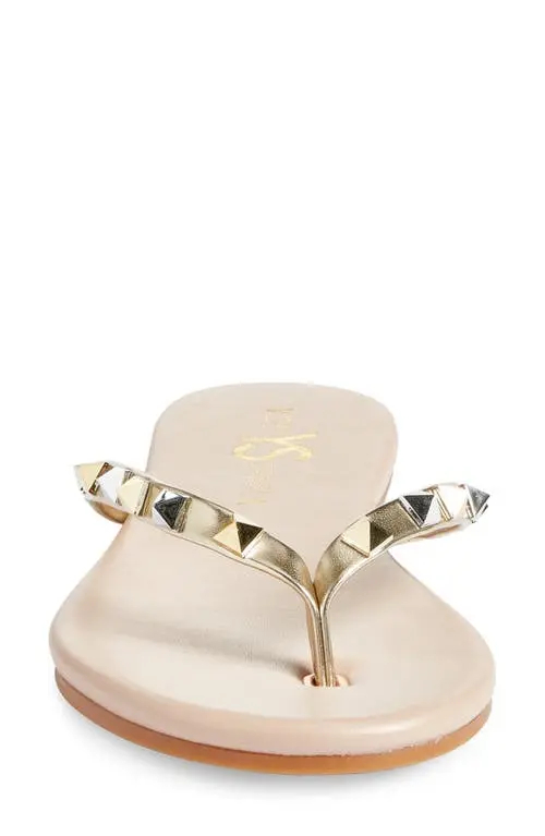 Yosi Samra Rivington Flip Flop - Beige Studs