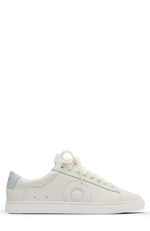 OLIVER CABELL Low 1 Distressed Leather Sneakers - White/arctic
