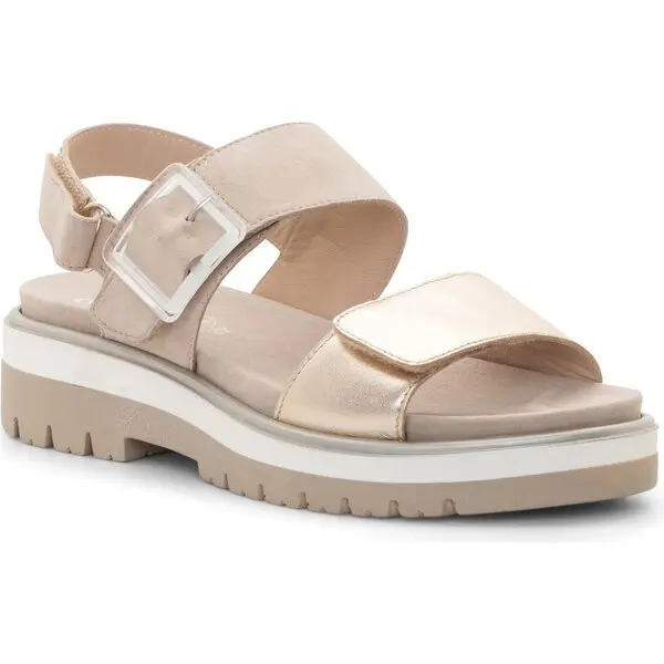 ARA Marbella Slingback Platform Sandals - Sand