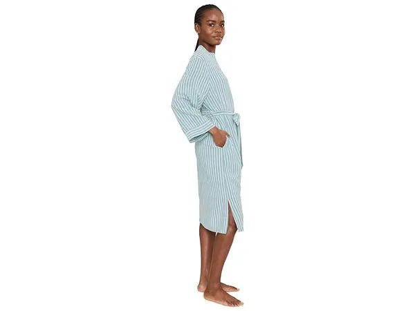 Eberjey Nautico Robe Robe Regatta Stripe Seagrass/white