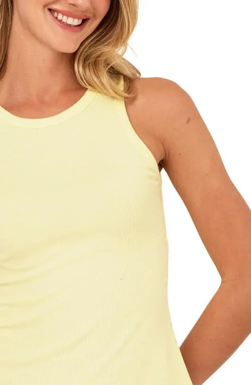 THREADS 4 THOUGHT Bailey Feather Ribbed Tank - Lemonade