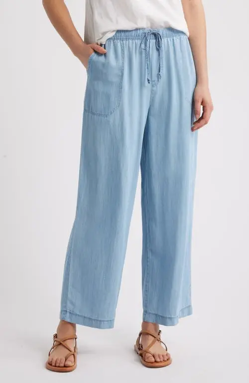 BEACHLUNCHLOUNGE Inaya Chambray Drawstring Pants - Light Wash